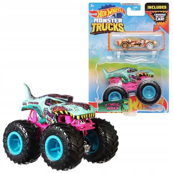 Hot Wheels | Toys | Hot Wheels Monster Trucks Zombie Wrex Diecast Car ...